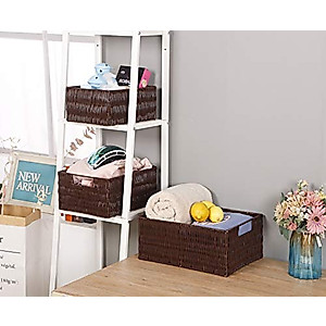 Elevon BalanceFrom Handmade Storage Baskets Organizer Bins, Set of 3