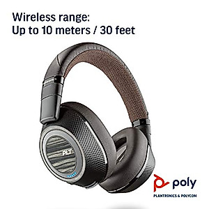 Poly (Plantronics + Polycom) Plantronics BackBeat PRO 2 Headphones - Wireless Noise Cancelling - Black Tan, Black and Tan