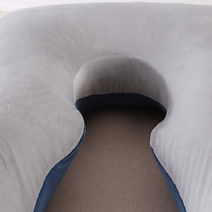 Amagoing 57 inches Pregnancy Pillows for Sleeping, U Shaped Maternity Full Body Pillow for Pregnant Women with Hip, Leg, Back, Belly Support, Washable Velour Cover Included