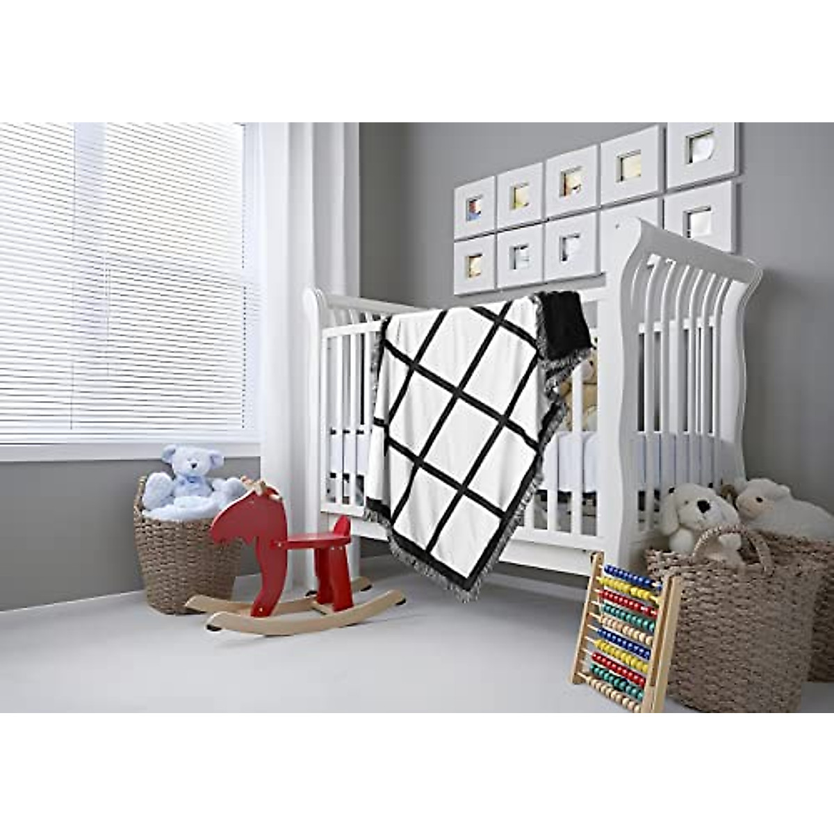 LYFLES 2 Pack Sublimation Blanks Throw Blanket with 20 Photos Panel 40"X60",100% Polyester