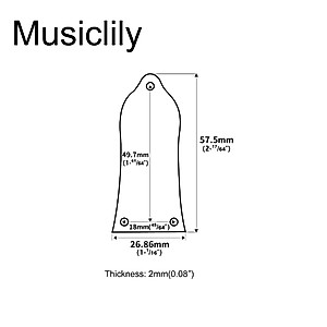 Musiclily Pro Natural Paua Abalone Shell Guitar Truss Rod Cover 3-Hole for China Made Epiphone LP Les Paul Electric Guitar