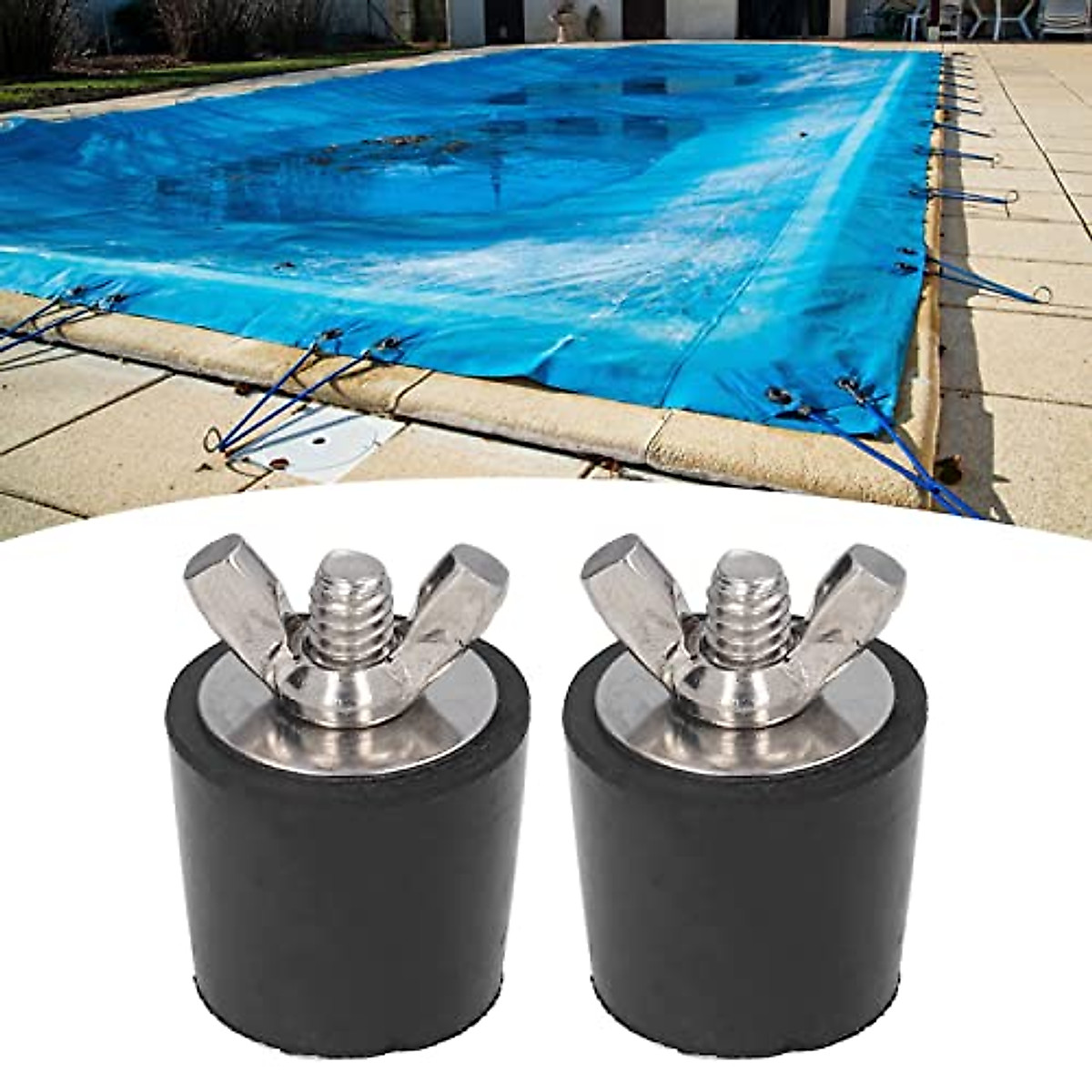 Garden kit 2Pcs Swimming Pool Rubber Plugs Winterizing Tapered Plug Swimming Pool Accessories 25mm