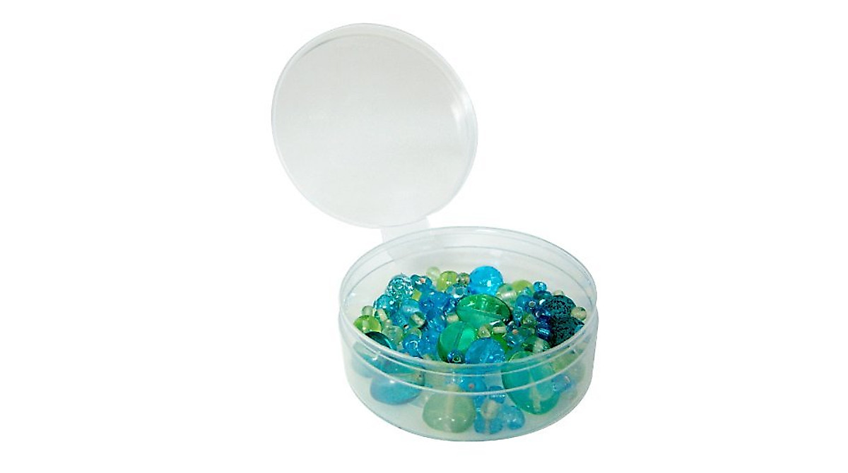 Tidy Crafts Clear Round Containers - Pack of 12