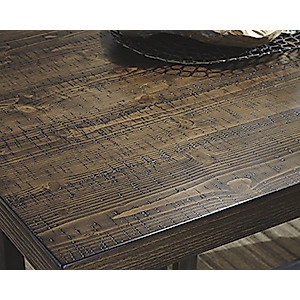 Ashley Furniture Signature Design - Kavari 5-Piece Dining Room Set - Includes Counter Height Table & 2 Barstools & 2 Double Barstools - Brown