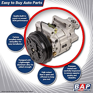 AC Compressor & A/C Clutch For Ford Escape Mazda Tribute Mercury Mariner V6 2001 2002 2003 2004 2005 2006 2007 - BuyAutoParts 60-00791NA New