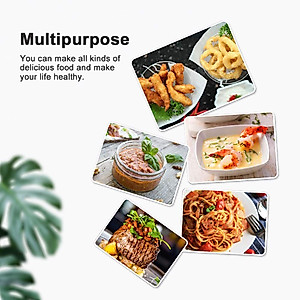 Multifunctional Split Electric hot Pot, Non-Stick Skillet,Large Capacity 4L for 6~8 people,with Temperature Control Fry, Soup, Stew, Grilling, White, 13.39×8.66×14.17 inches (HDJ-1350)