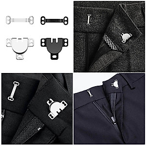 112 Pairs Sewing Hooks and Eyes Closure Set 3 Styles Sewing Skirt Hooks, Sew-on Snaps, Hook and Eye Latches for Trousers Skirt Dress Bra Sewing DIY Crafting