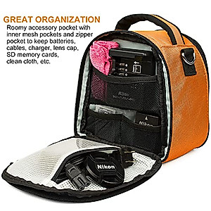 ROXIE Professional Point and Shoot Camera Case Bag for Canon PowerShot G9 G7 G5 G1 X Mark III ELPH 360 HS G9 G7 G5 G1 X Mark III ELPH 360 HS