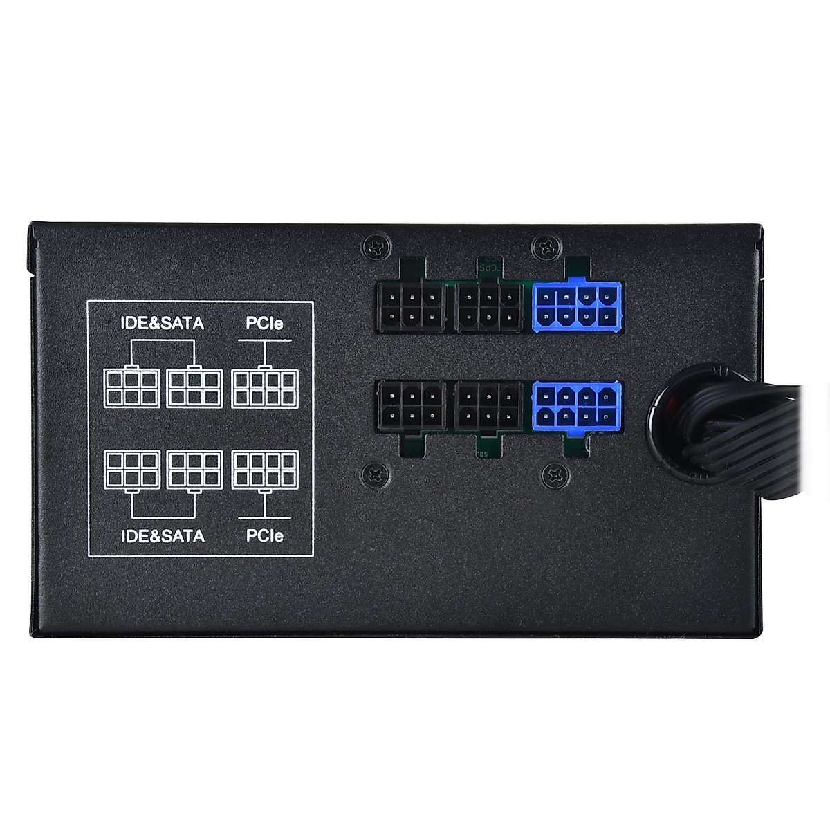 SilverStone Technology 550 Watt Semi-Modular 80 Plus Gold Computer Power Supply PSU, SST-ET550-HG