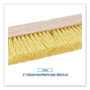 Boardwalk BWK3310 10 in. Brush 2 in. Cream Polypropylene Bristles Deck Brush Head