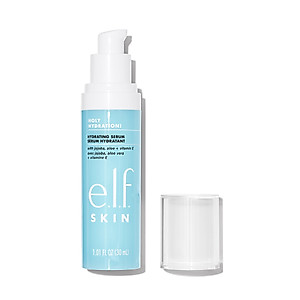 e.l.f. SKIN Hydrating Serum, Soothes & Protects Skin, Infused With Jojoba, Aloe, Vitamin E, Grape & Shea Butter, Vegan & Cruelty-Free, 1.01 Oz