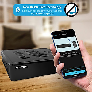 Night Owl 10 Channel Bluetooth Video Home Security Camera System with (3) Wi-Fi IP 4K HD Indoor/Outdoor Spotlight Cameras 2-Way Audio & 1TB Hard Drive (Expandable up to Cameras), BTWN81L-2-3-B