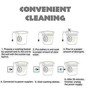 Mini Washing Machine Portable Ultrasonic Turbine Washer,Portable Washing Machine with USB for Travel Business Trip or College Rooms (A), White