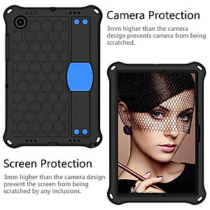 Tablet Case Cover Tablet Case Samsung Galaxy Tab A8 10.5 Inch 2022 Release/2021 Release (SM-X207/X200/X205), Shockproof Protective Rugged Case with Pencil Holder/Shoulder Strap,Soft Portable Handle C