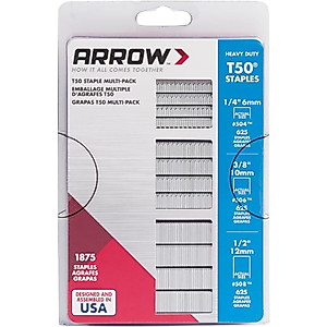 Arrow Fastener 50MP T50 Staple Multi-Pack