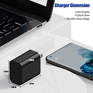 for Samsung Galaxy S23 45w Fast Charger Type C,45 Watt Samsung Charger Block USB C Super Fast Charging for Samsung Galaxy S23 Ultra/S23/S23+/S22/S22 Ultra/S22+/Note 20/S20/S21, Galaxy Tab S7+/S8+2Pack
