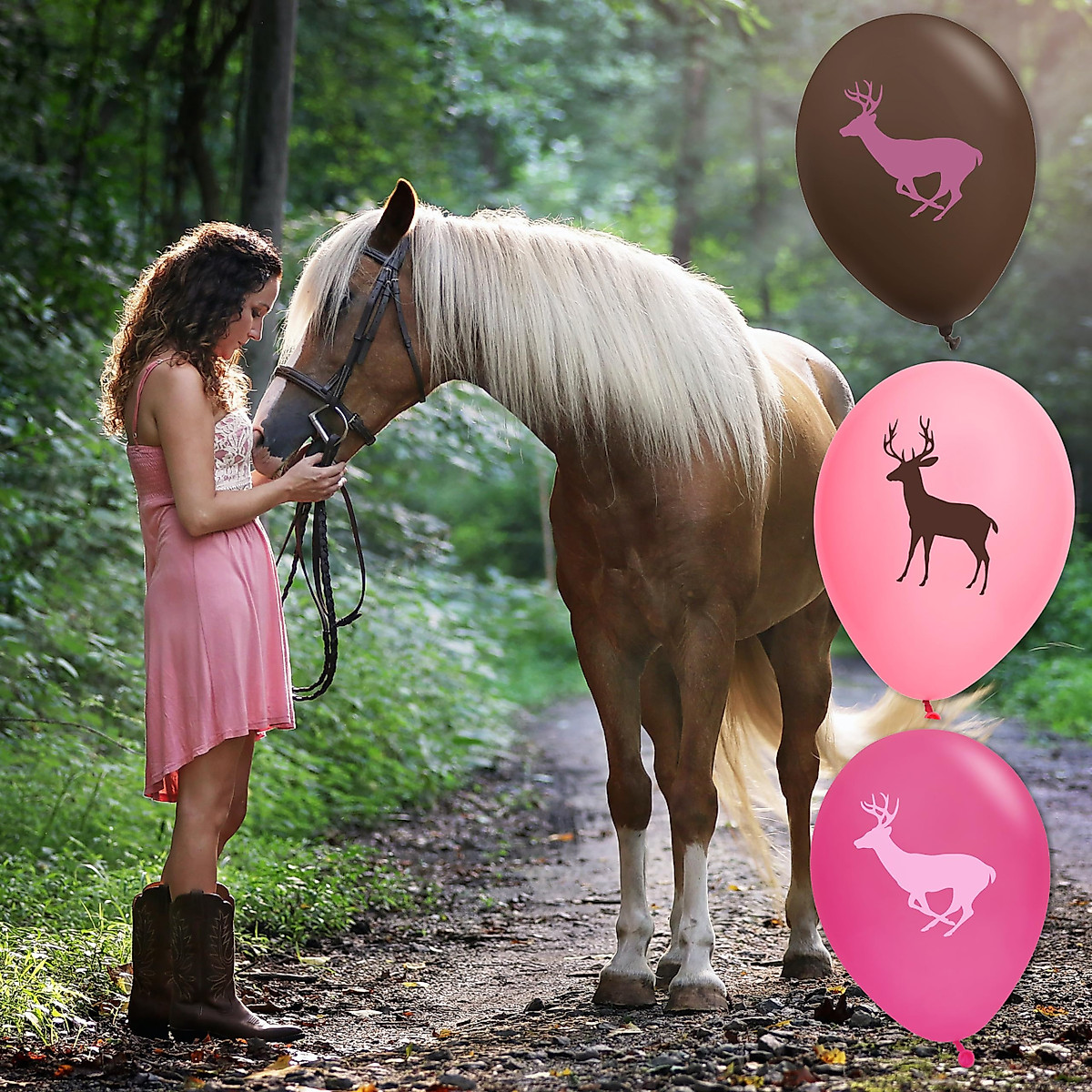 Havercamp Pink Camo Party Balloons | 6 Count - 12" Each | Great for Bridal Themed Events, Bachelorette Party, Mother's Day, Baby Shower, Family Picnic, Outdoor Occasion