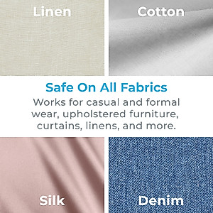 Pure Enrichment® PureSteam™ XL Standing Steamer with Garment Hanger - Heats in 45 Seconds with 0.5-Gallon Water Tank for 1 Hour Continuous Steaming - Includes Fabric Brush and Easy-roll Wheels