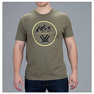 Vortex Optics Three Peaks Short Sleeve Shirt - Military Heather - Large