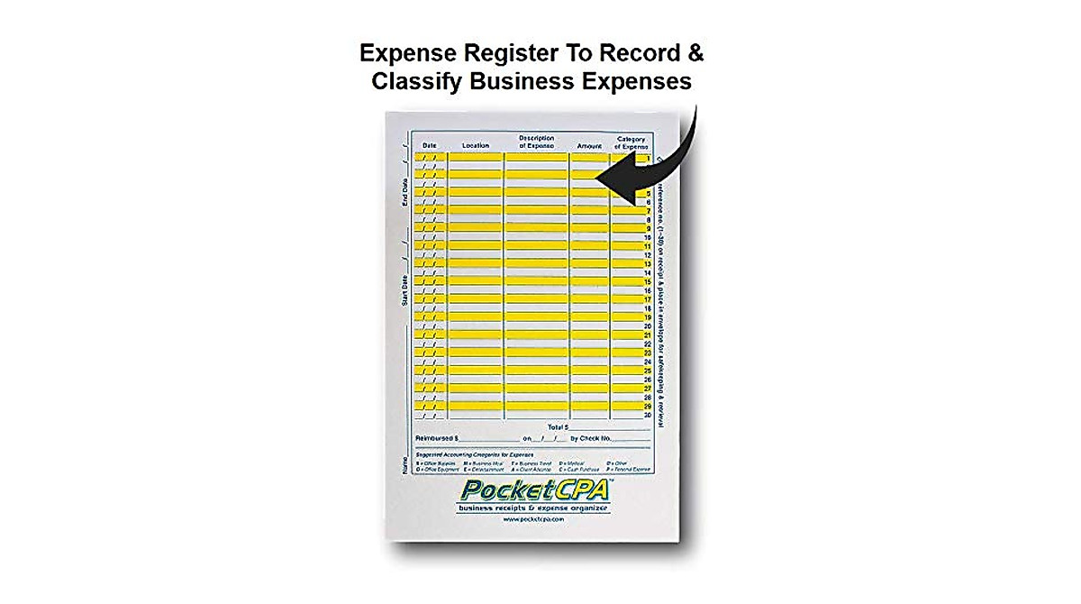 Receipts Organizer & Expense Envelopes for Business - 12 Pack