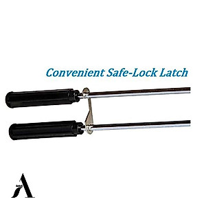 AnNafi® Sandwich Maker | Sandwich Press Grill For Gas/Stove | Non Stick Hand Toaster Pan For Hot & Crisp Grilled Cheese Sandwiches & Cubano | Easy to Use Cast Iron Flying Saucer For Outside Campfire