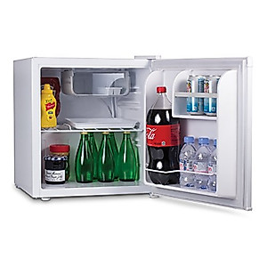 Commercial Cool CCR16W Compact Single Door Refrigerator and Freezer, 1.6 Cu. Ft. Mini Fridge, White