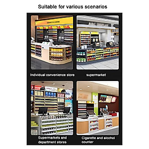 Zfmnoyev Store Display Shelves, Automatic Cigarette Pusher Shelf, 70 PCS Shelf Pusher Spring Loaded Organizer, for Market Store Retail(7x26cm)