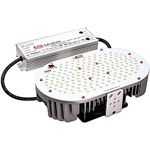 OSTEK 120W LED Shoebox Retrofit Kits, E39 Mogul Base 5000K Shoebox Retrofit Lights Replacement for High Bay, Area Parking Lot, Street, Wall Pack Light.UL & DLC Premium (120)
