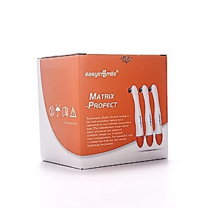 SNAWOP Dental Matrix Bands 10PCS Preformed Standard/Curved Matrices for Teeth Restoration 4.5MM/6MM (4.5MM Standard)