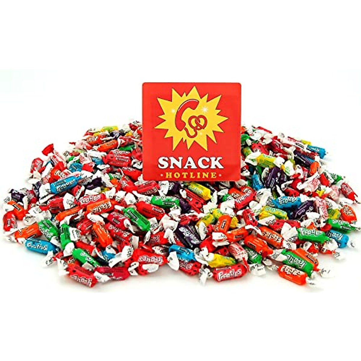 Tootsie Frooties Candy Bulk Taffy Assorted Bag (1.5 LBS) 10 Flavors Fruit Punch Grape Strawberry Green Apple Blue Raspberry Watermelon Strawberry Lemonade Lemon Lime Mango Sour Cherry | Snack Hotline