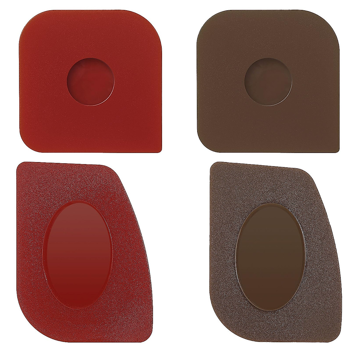 4 Pcs Pan Scraper Tool, Plastic Scraper Tool, Kitchen Pot Food Scraper Non-Scratch Scraper, Multifunctional Scraper Tool for Kitchen for Cleaning Grease Burnt Food