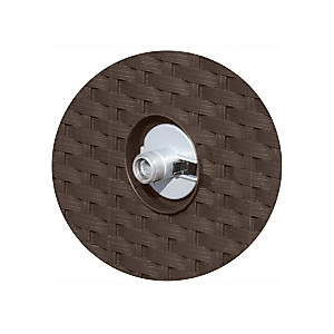 Suncast No-Leak Resin Wicker-Looker Hose Reel, Mocha