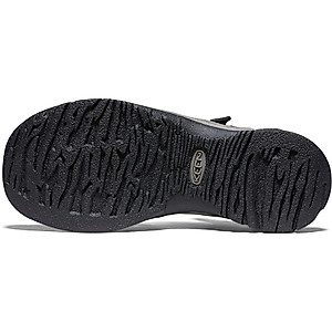 KEEN Women's Rose Casual Closed Toe Sandals, Black/Neutral Gray, 8.5
