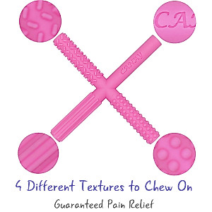 X Hollow Chew Tubes Sensory Chew Toys for Autistic Children(2 Pack), Alt. to Chew Necklaces for Sensory Kids, Teething, Oral Motor Stimulation, ADHD, SPD - Teether Toys