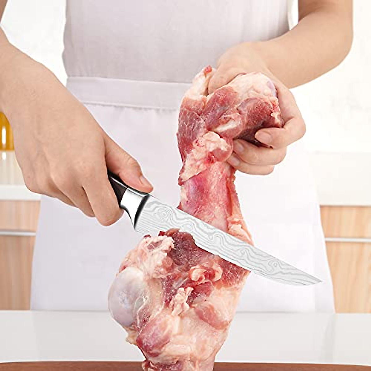 8 Pcs Professional Kitchen Chef Knife Set, High-Carbon Stainless Steel with Ergonomic Handle Knife Set ,Ultra Sharp Japanese Knife set---Cobinliy