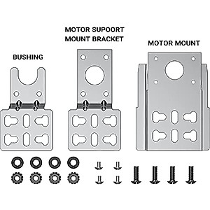 onlyfire 6902 Universal Barbecue Grill Stainless Steel Rotisserie Motor Bracket Set