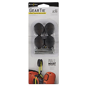 Nite Ize Gear Tie Small Mounting Docks - 4 Pack