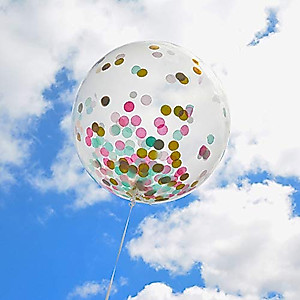 Gold Confetti 1 inch Table Confetti Glitter 5000 pcs for Wedding Party Decoration or Filled Balloons