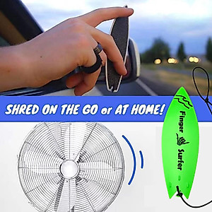 OHEPFD Finger Surfboard Toy, 1/4Pcs Creative Mini Finger Surfboard Movement Toys for Kids Teens Adults Surfers Relieve Stress, Sky Blue, 120*38*2mm