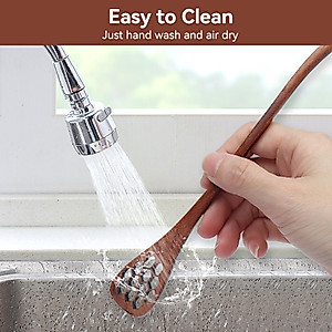 Wood Honey Drizzler 3pcs, Honey Dipper Sticks Wooden Honey Comb Honey Stick Honey Dipper Spoon Coffee Stiring Spoon Syrup Dippers(Brown)