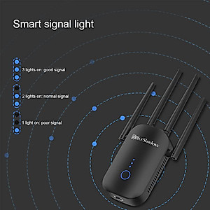 WiFi Extender 1200mbps| Covers Up to 1000 Sq. Ft and 20 Devices | WiFi Extender Signal Booster for Home |Ethernet Port, Access Point and Wall Plug