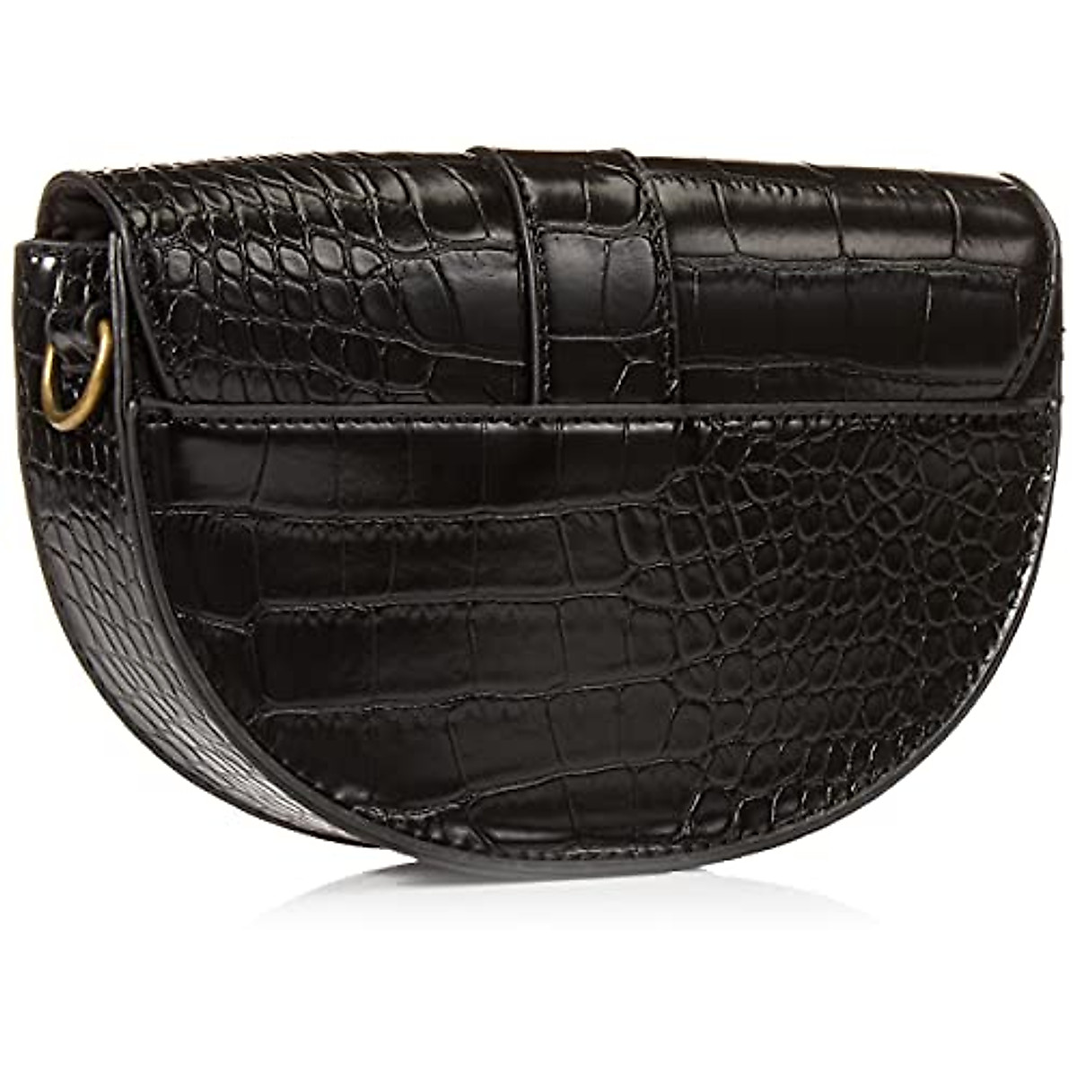 The Drop Women's Helen Saddle Crossbody Bag Black, One Size