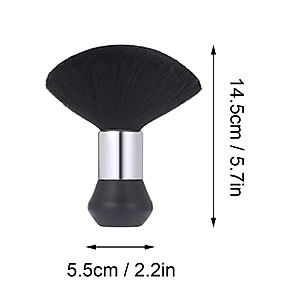 Taotiieout 1PCS Barber Brush Neck Duster,Shaving Brush Neck Duster Portable Facial Cleaning Brush Self Standing Shaving Brush