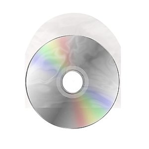 100PCS CD/DVD Sleeves Anti-Static Clear Transparent Plastic Sleeve for 5inch CD and DVD