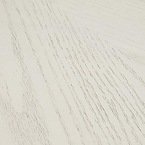 ACME Furniture Ragenardus Double Pedestal Dining Table, Antique White