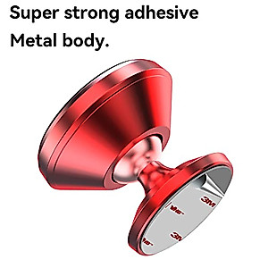 【2-PACK】Magnetic phone holder for car, [ Super Strong Magnet ] [ with 4 Metal Plate ] iPhone Magnetic car mount for cell phone, [ 360° Rotation ] Universal Dashboard car Mount Fits All Smartphones