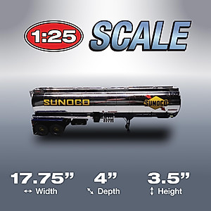 AMT Fruehauf Plated Tanker Trailer (Sunoco) 1:25 Scale Model Kit