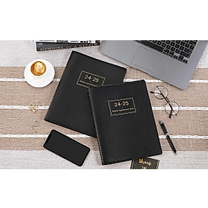 2024-2025 Appointment Book - Large Weekly Monthly Appointment Book 2024-2025, 8.5" x 11", Jul 2024 - June 2025, 2024-2025 Planner with 15-Minute Interval - Black