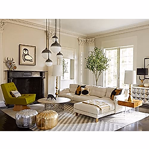 Zen Lyfe 39" Tall Faux Olive Branches 3 Pcs (Total 18 Branches) for Vases Olive Branches with Olives Greenery Stems Plants Home Decor Indoor Outdoor Wedding Decoration