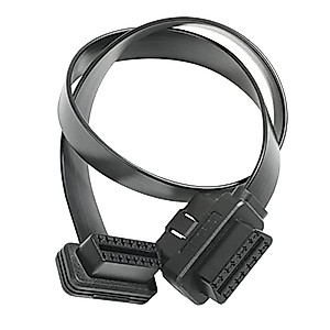 YAKEFLY OBD2 Extension Cable,OBD2 Splitter Extension Cable Adapter,16 Pin OBD II Flat Ribbon Extension 1x Male and 2X Female Extension Cable Adapter,Fits for Scan Tools, Diagnostic Reader